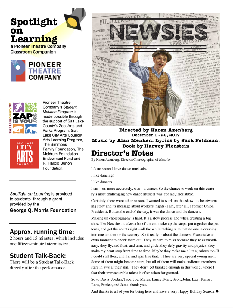 Newsies - Pioneer Theatre Company