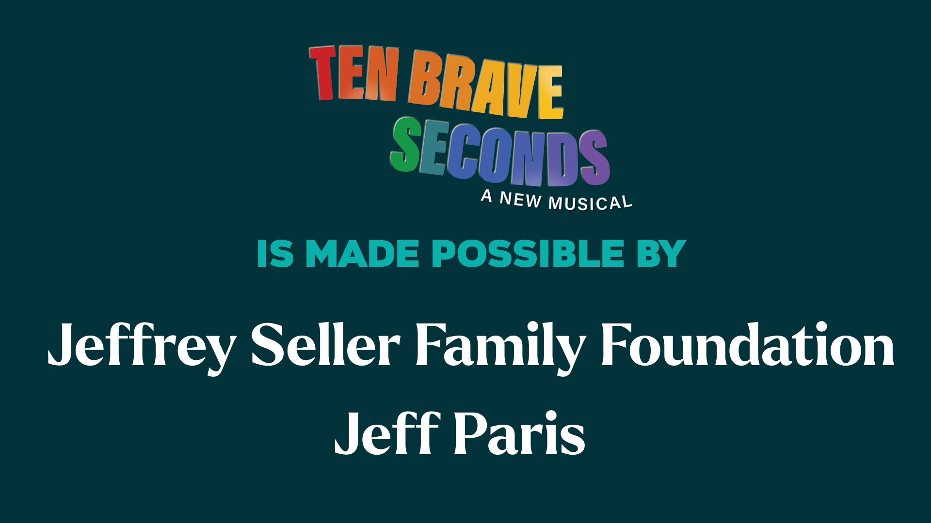 PIONEER THEATRE COMPANY PRESENTS WORLD PREMIERE OF WILL VAN DYKE AND ...